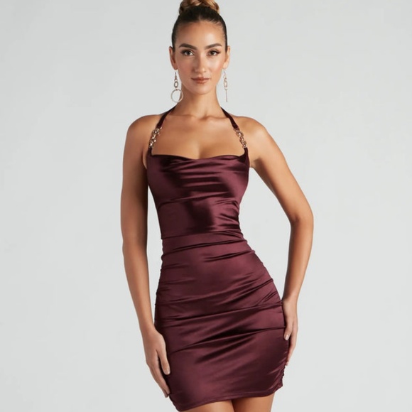 Windsor | Dresses | Windsor Satin Mini Dress | Poshmark